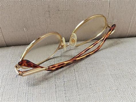Vintage Luxottica Women Eyeglasses Frame Goldeletropl Gem