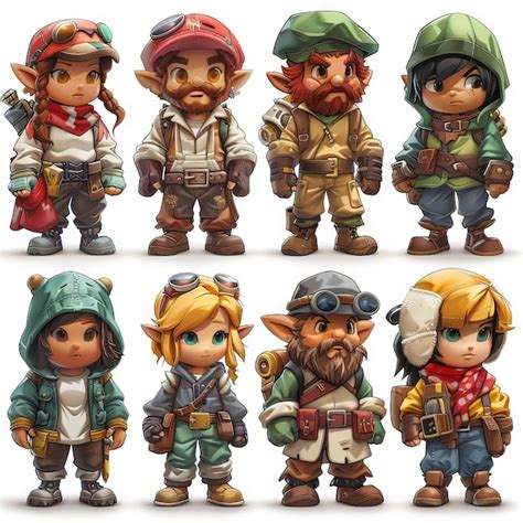 Game Characters Tiny Style Premium Ai Generated Image