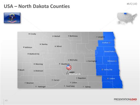 PowerPoint Map United States USA With Counties PresentationLoad