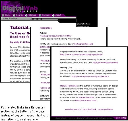 EDITORIAL STYLE Links