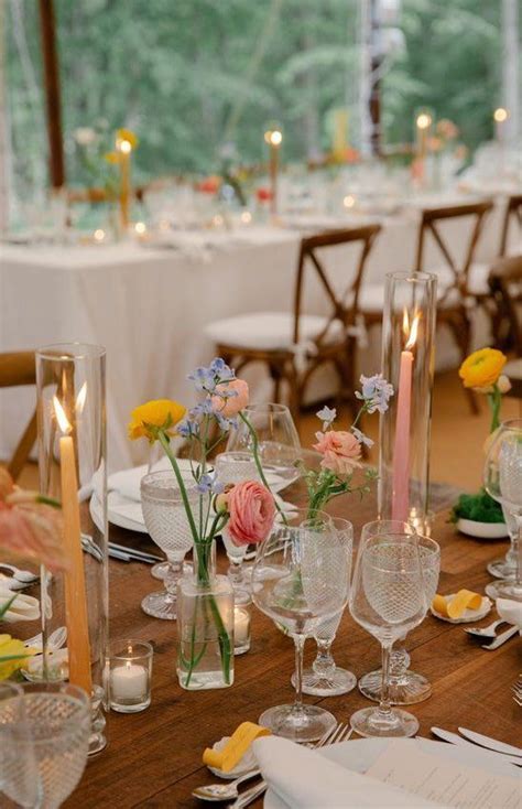 Bud Vase Centerpiece Ideas Wedding Event Florals Decor
