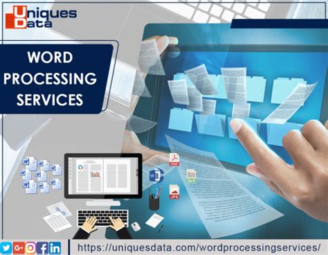 Improve Your Documentation With Word Processing Services Uniquesdata