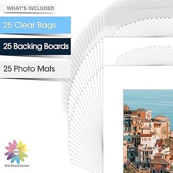 16x20 Frame Matted To 11x14 Mat Board Center 10 Pack 8x10 White Mats
