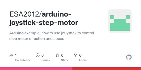 GitHub ESA Arduino Joystick Step Motor Arduino Example How To Use Jouystick To Control