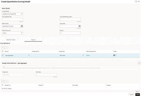 Create Quantitative Scoring Model