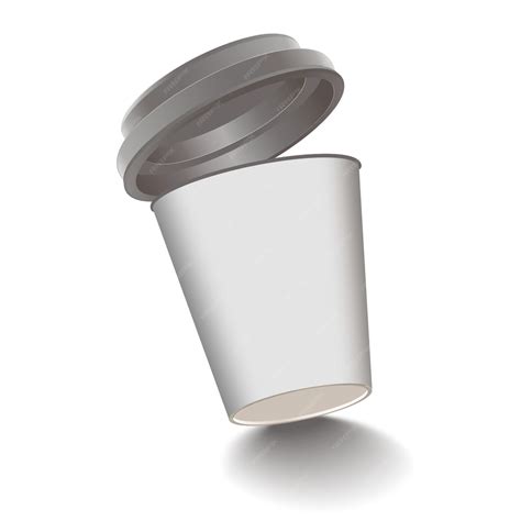 커피 현실적인 테이크 아웃 격리 무료 Psd 파일