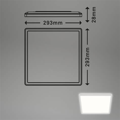Led Ceiling Light Slim Angular 29 3 X 29 3 Cm Uk
