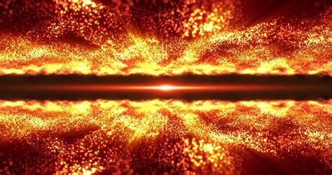 Movement Abstract Orange Digital Waves And Particles Technology Background Data Flow Cyber