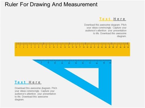 Ruler For Drawing And Measurement Powerpoint Templates Powerpoint