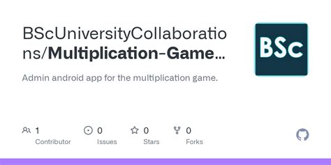 Github Bscuniversitycollaborationsmultiplication Game Admin