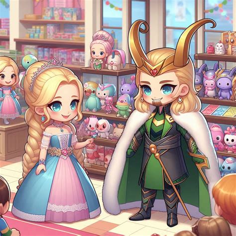 Blond Princess And Loki Toy Store By Bookman333 On Deviantart