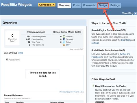 How To Add A Smartform To Typepad Feedblitz