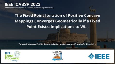 The Fixed Point Iteration Of Positive Concave Mappings Converges
