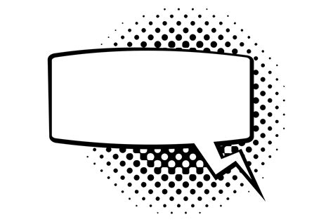 Chat Message Box Template With Halftone Graphic By Microvectorone · Creative Fabrica