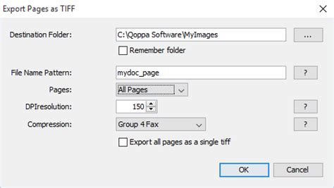 Exporting Pages As TIFF PDF Editor PDF Studio User Guide