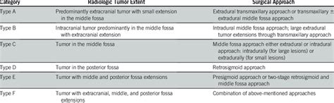Modified Ramina Et Al 1 Classification Of Trigeminal Schwannomas And Download Table