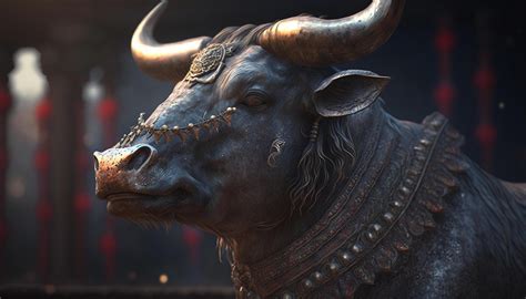 Nandi The Divine Bull and Steadfast Companion of Lord Shiva 24069166 Stock Photo at Vecteezy