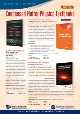 Fillable Online Condensed Matter Physics Textbooks World Scientific Fax Email Print PdfFiller