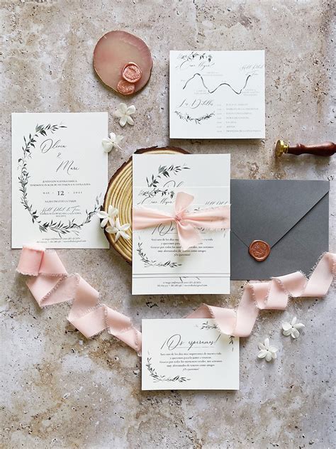 Invitaciones De Boda Sencillas Elegantes Lainvitaciondeliana