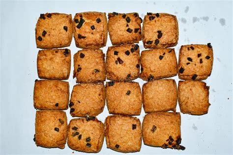 Tuty Fruty Sweet Crunchy Cookies Indian Delicious Tasty Food Stock