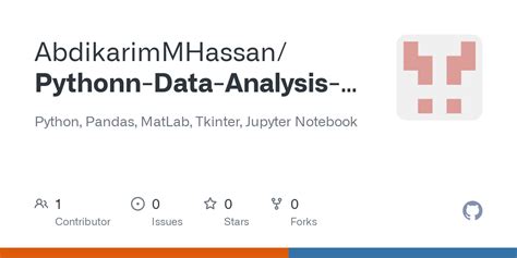 github abdikarimmhassan pythonn data analysis and visualisation