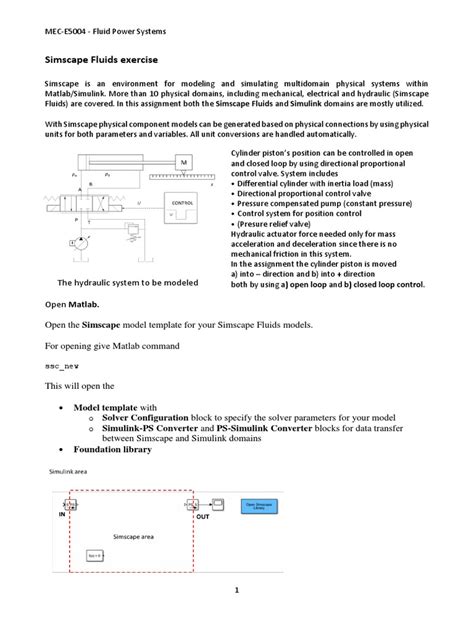 Simscape Fluids Exercise 2019 Pdf Valve Pump