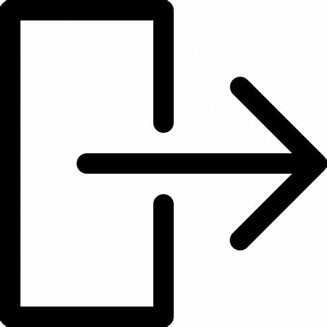 arrow exit interface navigation ui ux icon download on iconfinder