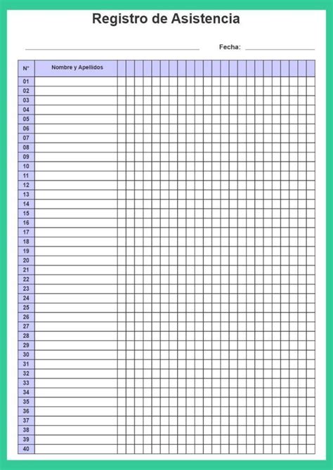 Maravillosos Formatos Para La Evaluación Asistencia Y Seguimiento De
