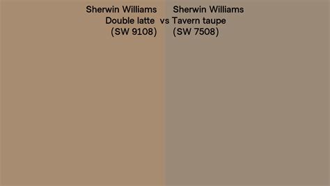 Sherwin Williams Double Latte Vs Tavern Taupe Side By Side Comparison
