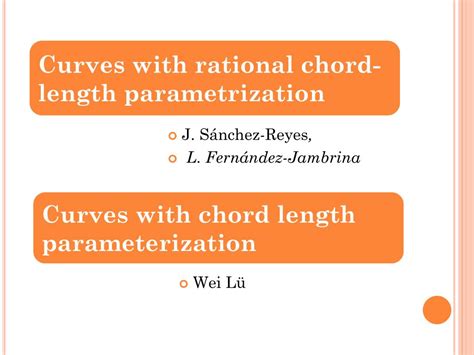 Ppt Chord Length Parameterization Powerpoint Presentation Free Download Id2409137