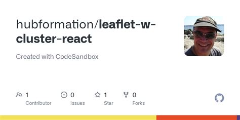 GitHub Hubformation Leaflet W Cluster React Created With CodeSandbox