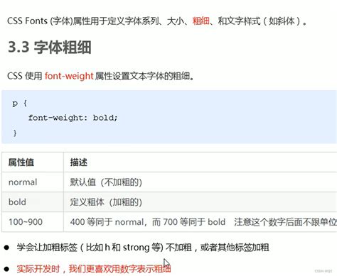 css字体属性 csdn博客
