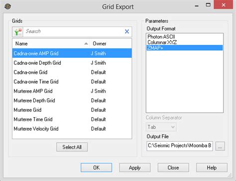 Grid Export
