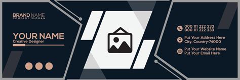 Modern Email Signature Header Design Template 13431918 Vector Art At Vecteezy