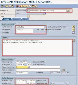 SAP Consultant Bangladesh SAP PM Notification Create