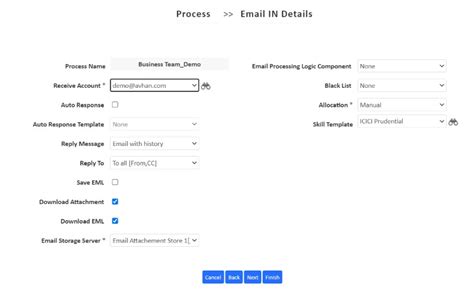 configure incoming email handling jodo documentation hub