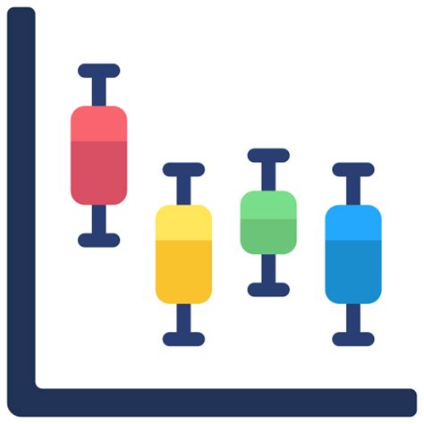 Box Plot Juicy Fish Flat Icon