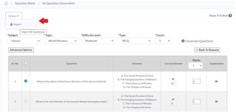 how to auto generate questions using ai