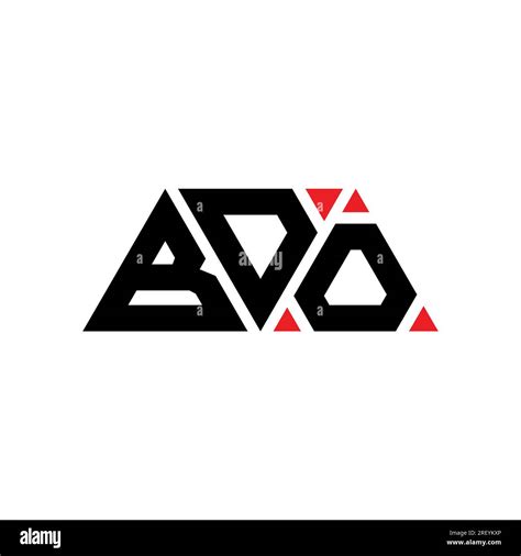 BDO Triangle Letter Logo Design With Triangle Shape BDO Triangle Logo Design Monogram BDO