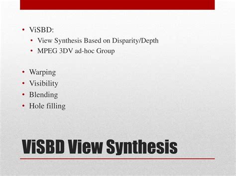 ppt depth level adaptive view synthesis for 3d video powerpoint