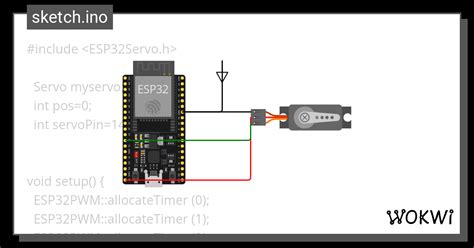 Servo1 Wokwi Esp32 Stm32 Arduino Simulator