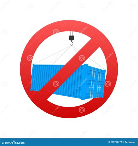 Sanctions Export And Import Embargo Vector Stock Illustration Stock Vector Illustration Of