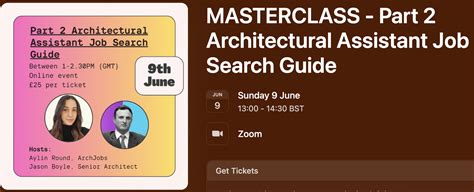 masterclass part 2 architectural assistant job search guide from a z