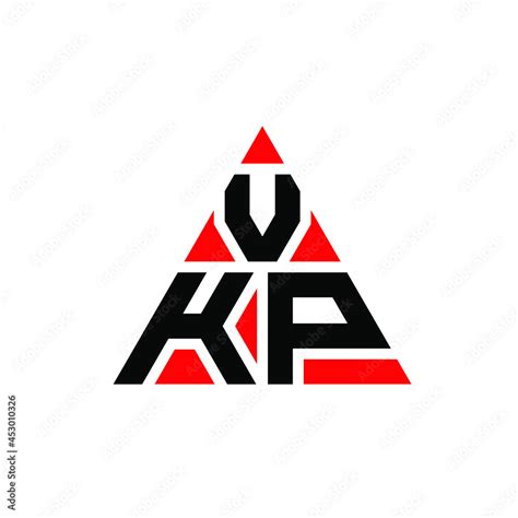 Vkp Triangle Letter Logo Design With Triangle Shape Vkp Triangle Logo Design Monogram Vkp