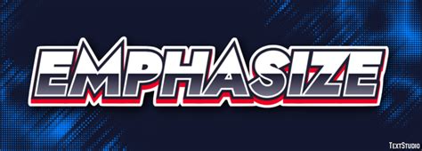 Emphasize Text Effect And Logo Design Word