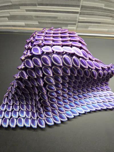 Modular Dragon Scales Chainmail Textured By Dotcom Artwork Makerworld Download Free 3d Models