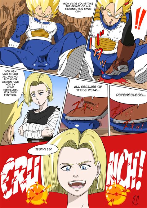 Rule 34 Android 18 Ball Crush Ball Crushing Ballbusting Castration