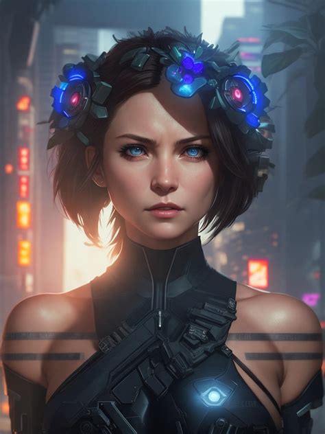 Cyberpunk Flower Girl By Hasibuya On Deviantart