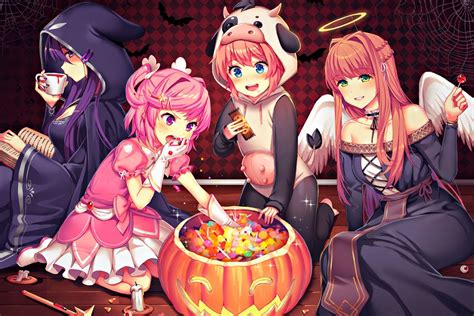 Ddlc Halloween Sevimli Anime Kızı Manga Anime Çizim