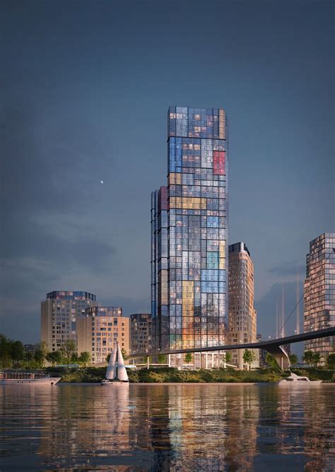 Residential Complex Concept Behance Residential Complex Architecture Visualization